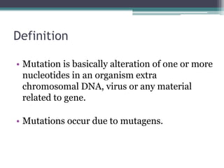 Mutation Definition
