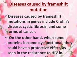 Mutations and Related diseases | PPTX