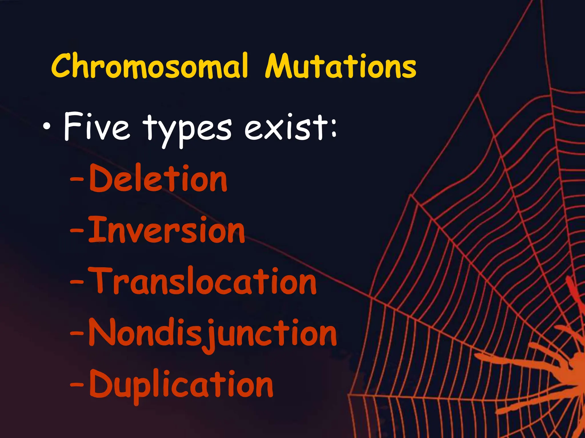 Mutation - Types Chromosomal and gene mutation | PPT