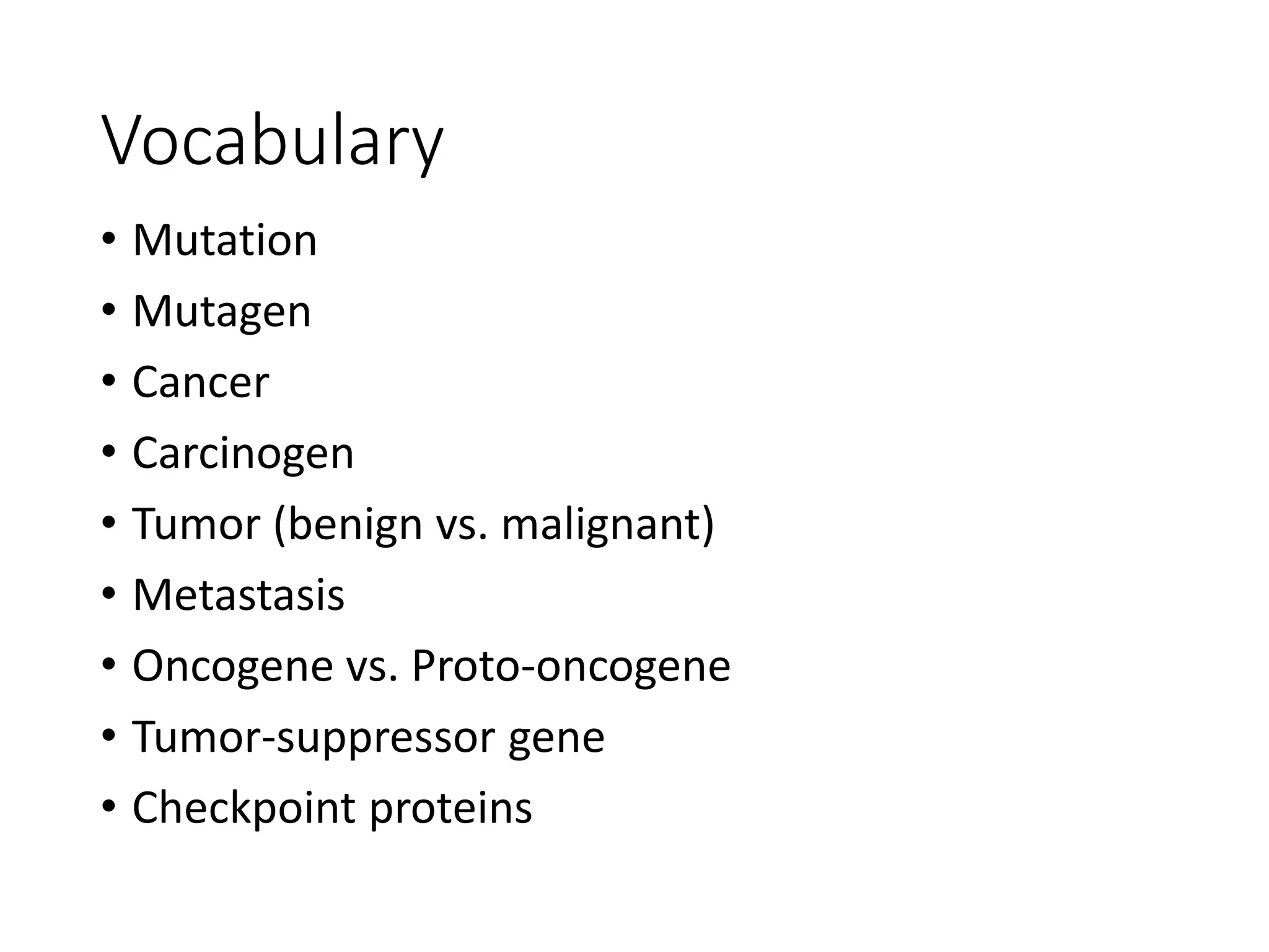 Mutations and Cancer | PPTX