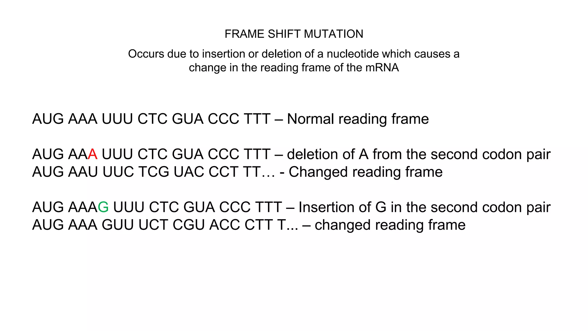 Mutations and disorders | PPTX