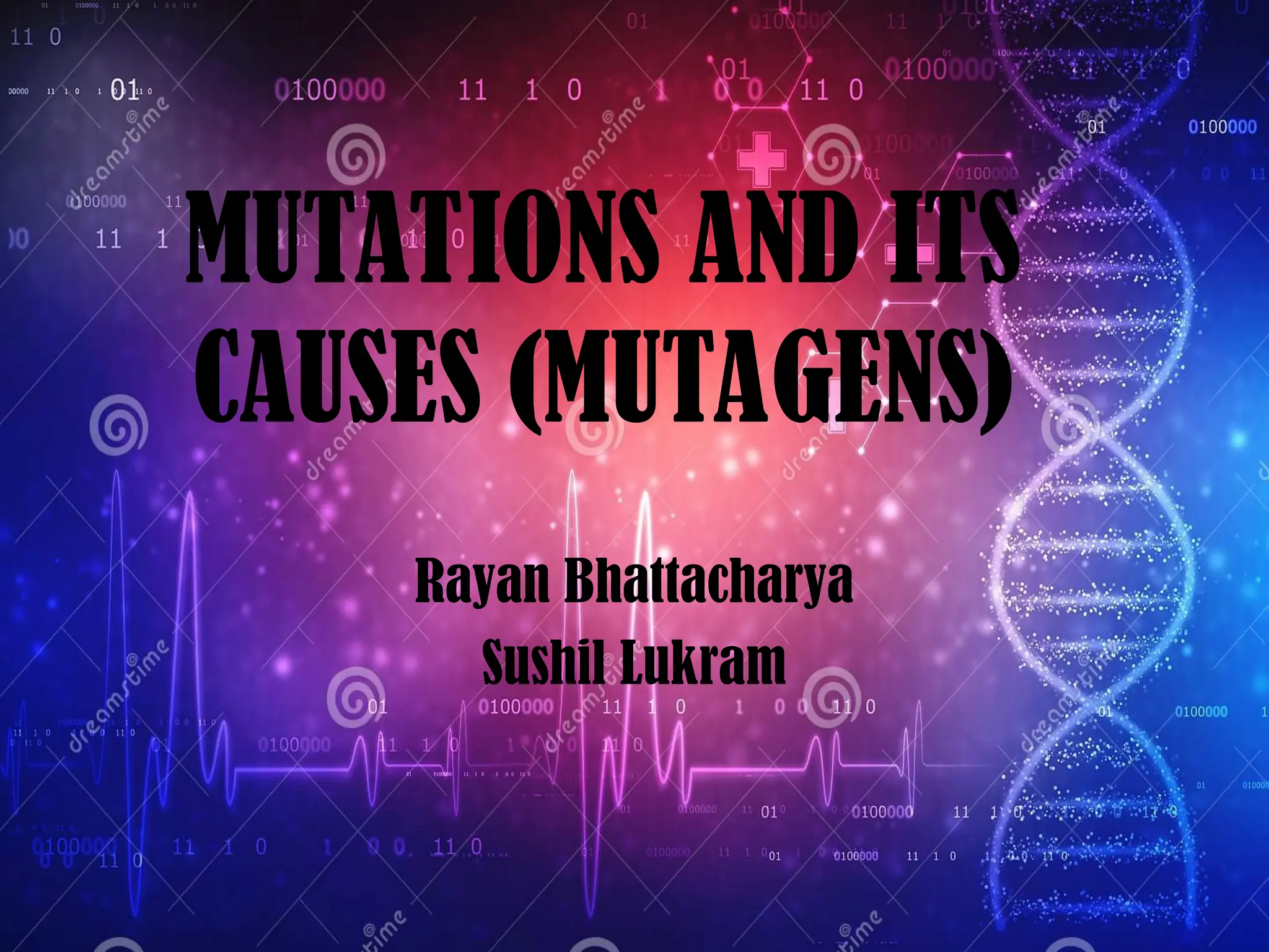 MUTATIONS AND MUTAGENS in animals and the causitive agents | PPT