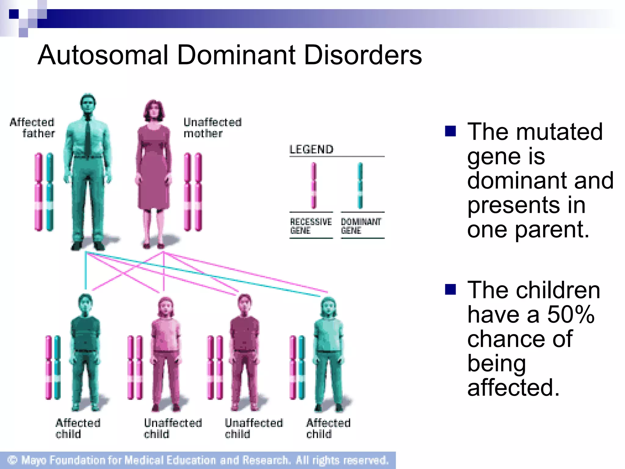 Mutations Autosomal Dominant | PPT
