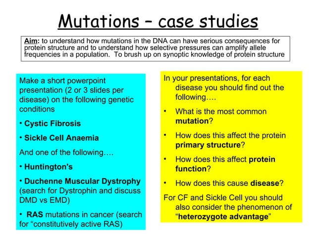 Mutations – case studies | PPT