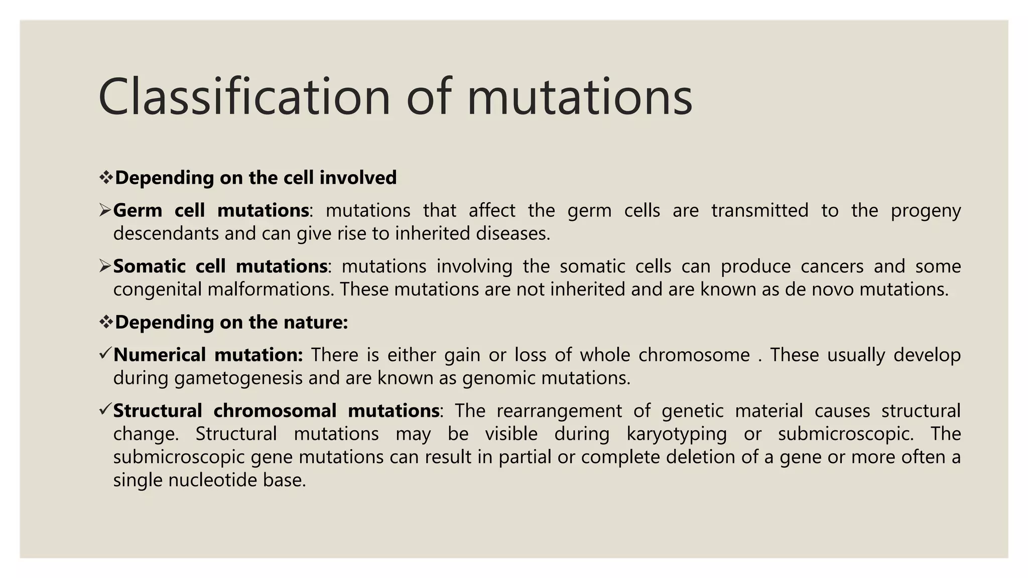 Mutations chapter 1 | PPT