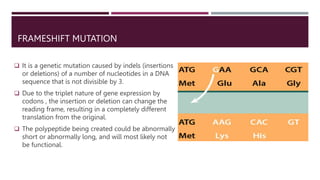 MUTATIONS FINAL.kinds of mutation,causes | PPT