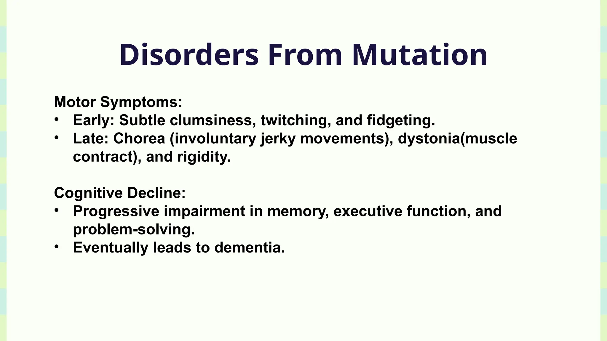 Mutations in Protein-Coding Genes: Mechanisms and Implications | PPTX