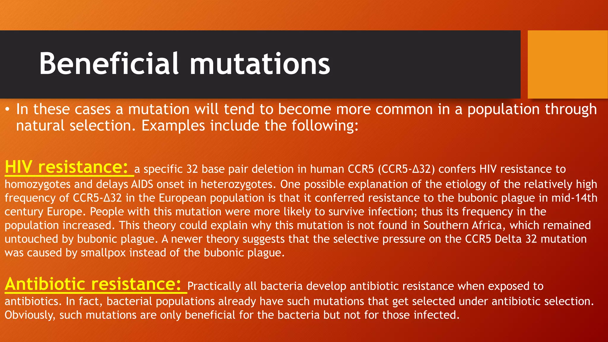 Mutations,natural selection and speciation | PPTX