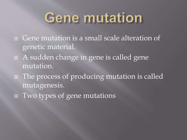 Mutations | PPT