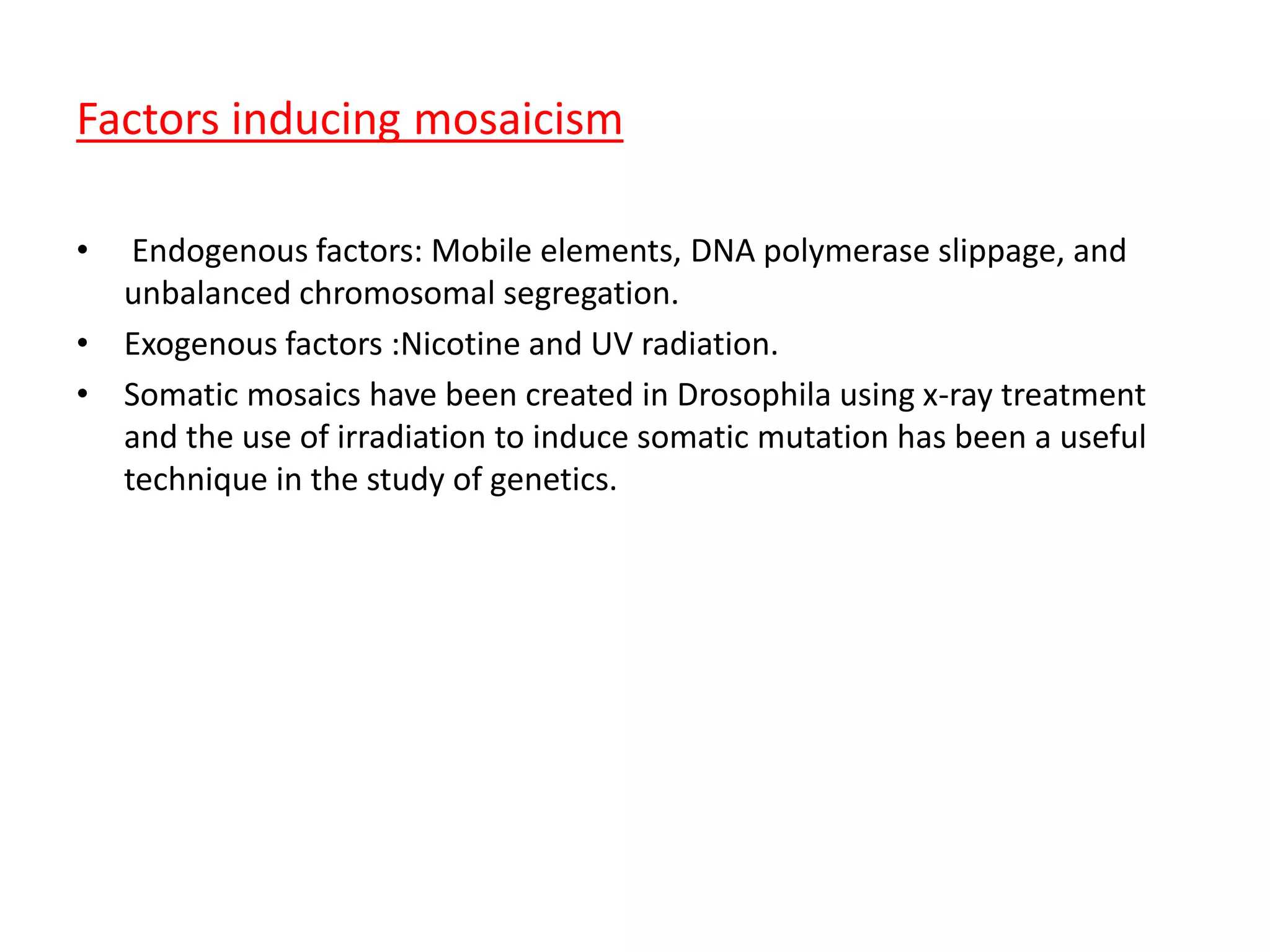 Spontaneous and induced mutations | PPTX