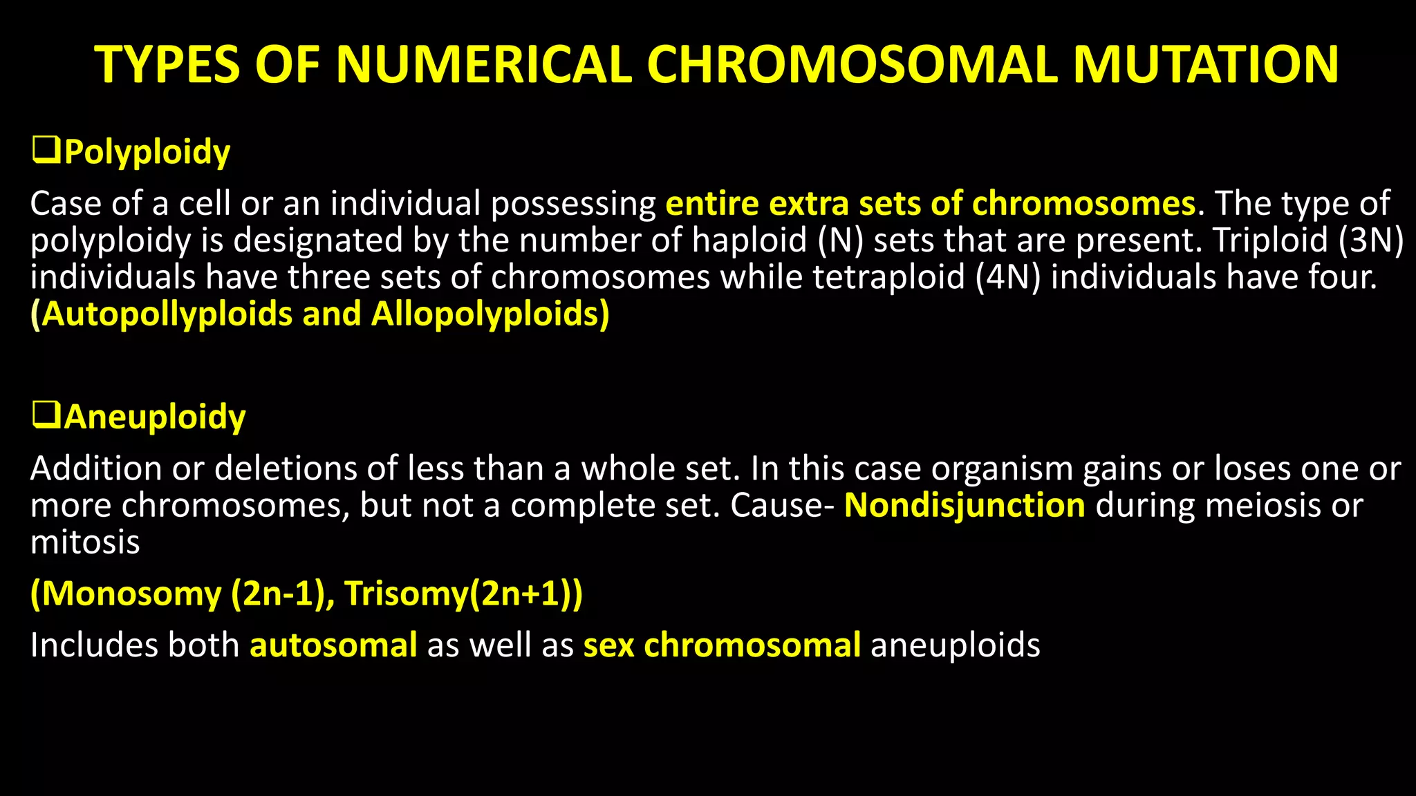 Mutations types and causes | PPTX
