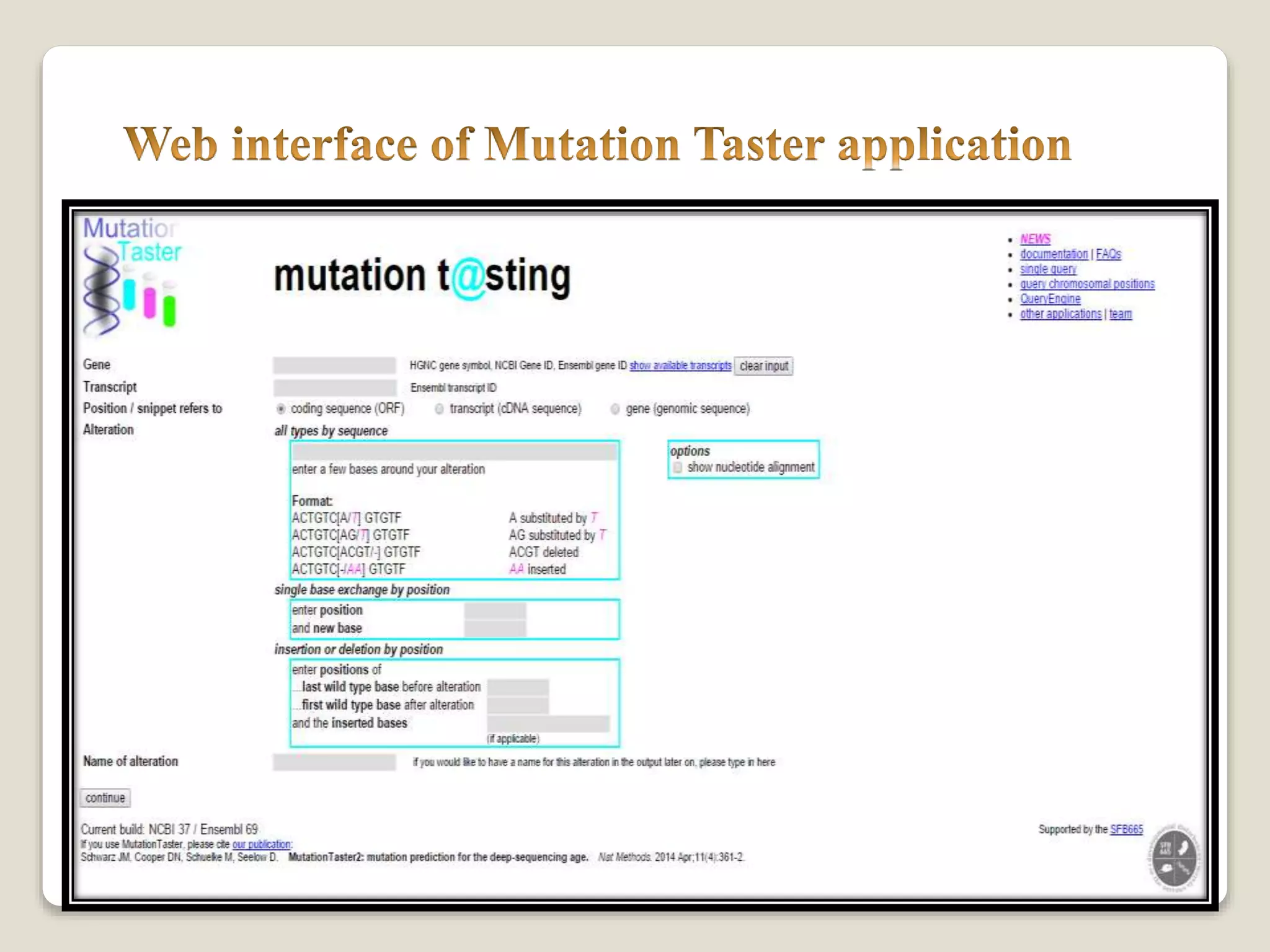 Mutation Taster Ppt Pptx