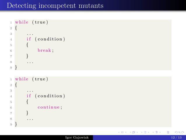 Mutation Testing By Igor Gajowiak Ppt
