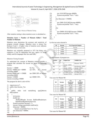 Mutation testing vs. regression testing | PDF