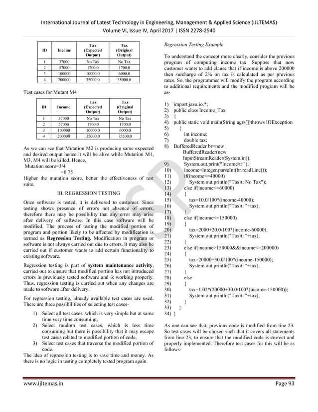 Mutation Testing Vs Regression Testing Pdf