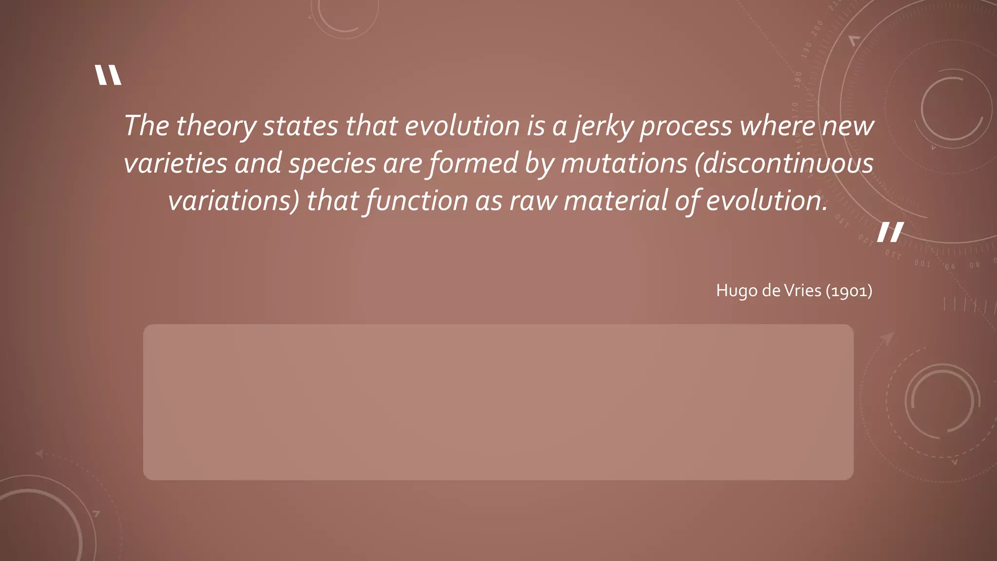 Mutation theory | PPTX