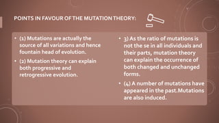 Mutation theory | PPTX