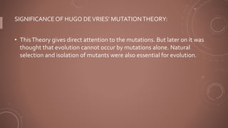 Mutation theory | PPTX