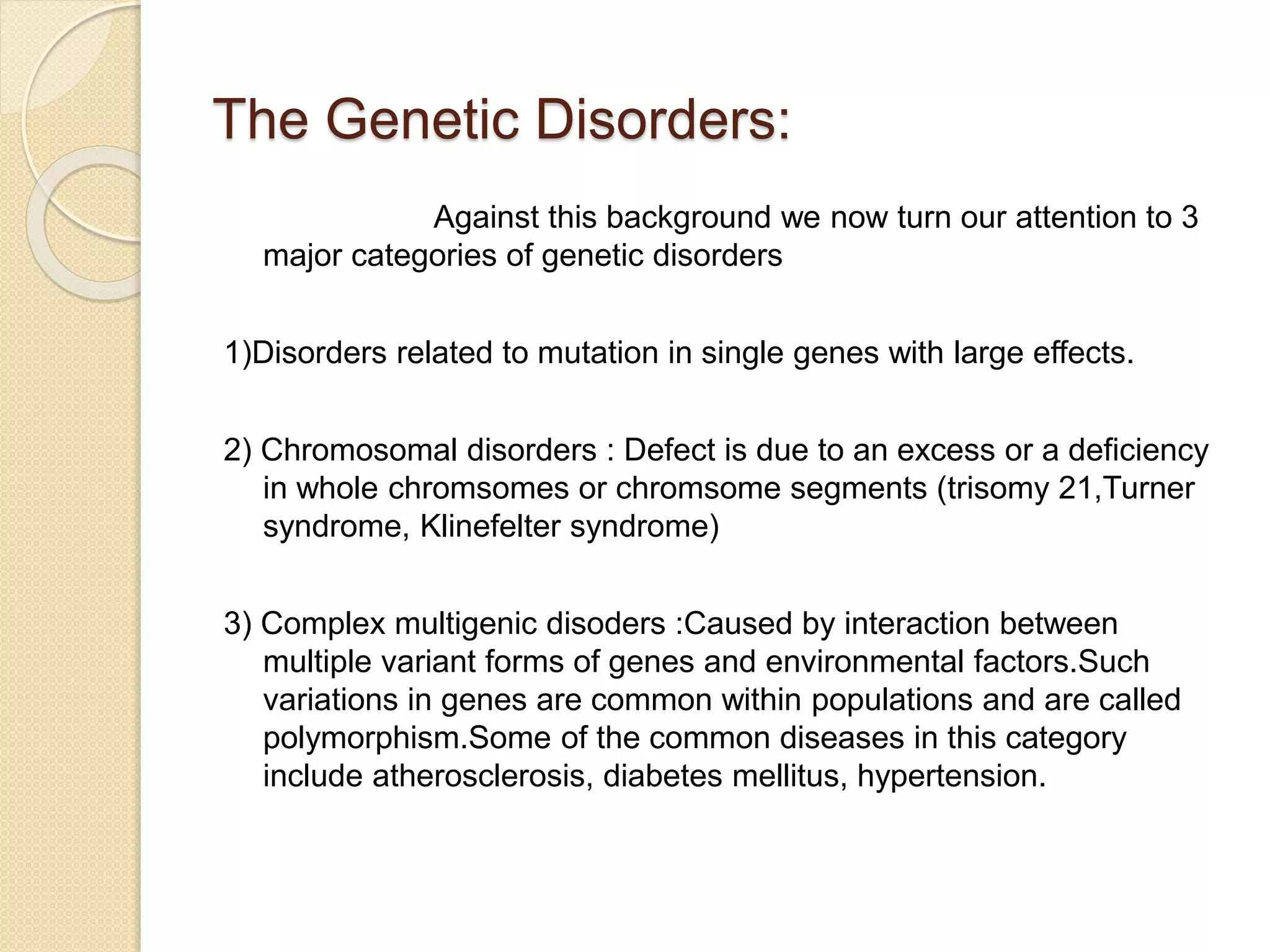 Mutation with transmission pattern of single gene disorder | PPTX