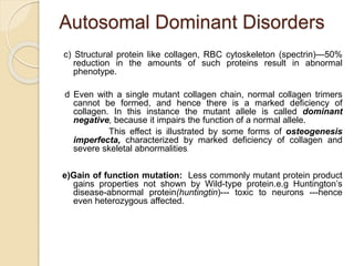 Mutation with transmission pattern of single gene disorder | PPTX