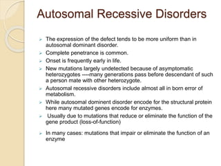 Mutation with transmission pattern of single gene disorder | PPTX