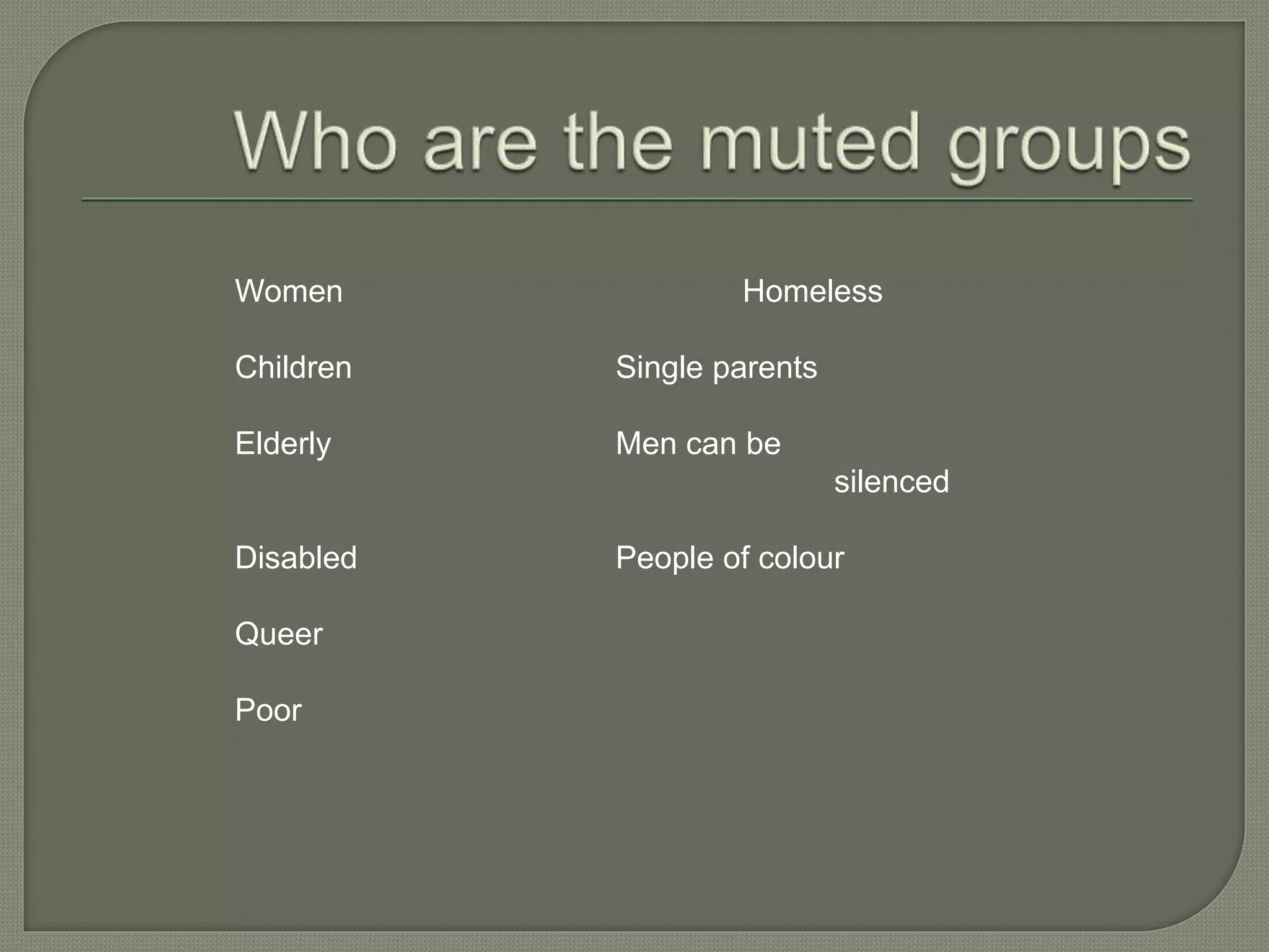 Muted Group Theory | PPTX