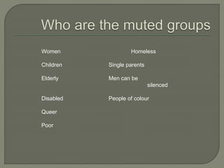 Muted Group Theory | PPTX