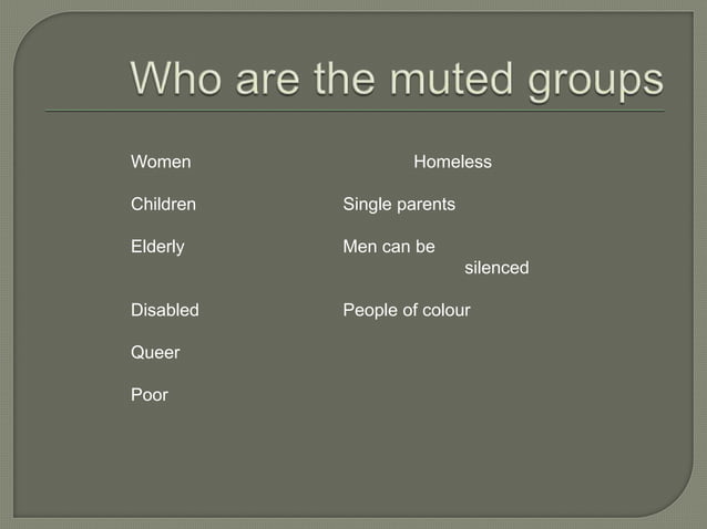 Muted Group Theory | PPT