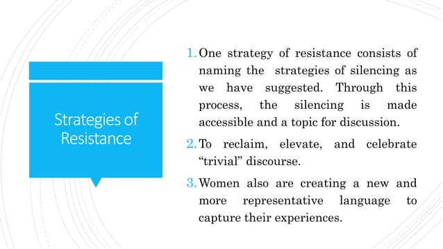 Muted group theory | PPTX | Parenting Babies and Toddlers | Parenting