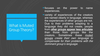 Muted group theory | PPTX