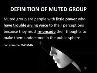 Muted group theory slides | PPTX