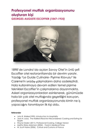 Mutfak sanatlari dünyasinin unutulmaz isimleri | PDF