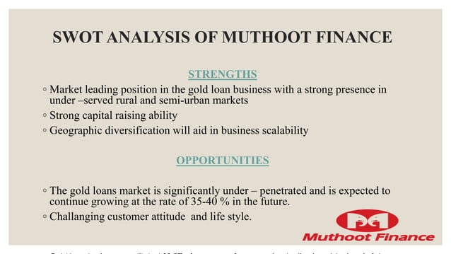 MUTHOOT FINANCE.pptx.pdf | Business Accounting & Finance | Business