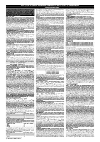 Muthoot finance limited ncd application form dec 2011 jan 2012 | PDF