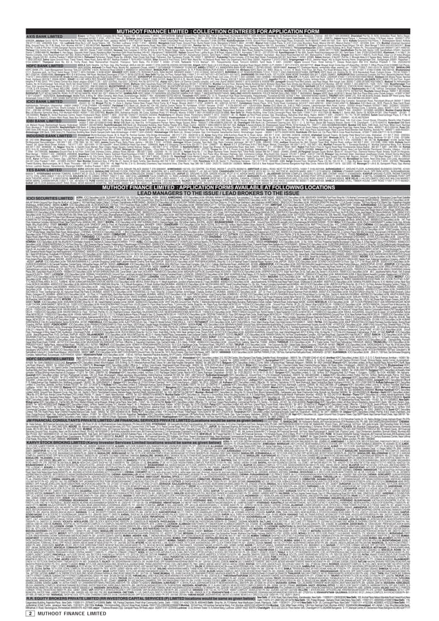 Muthoot finance ncd application form mar 2012 | PDF