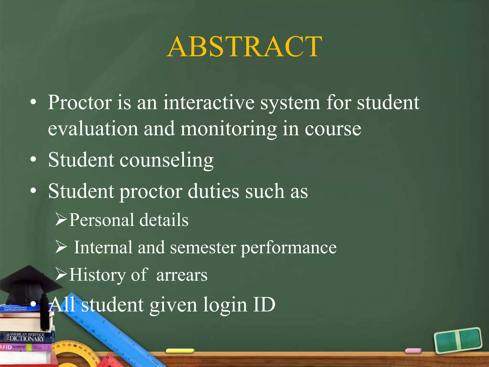 digital proctor system | PPTX