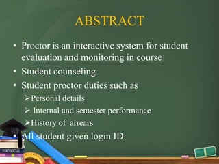 digital proctor system | PPTX