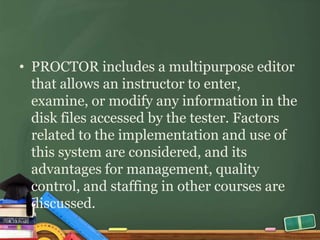 digital proctor system | PPTX