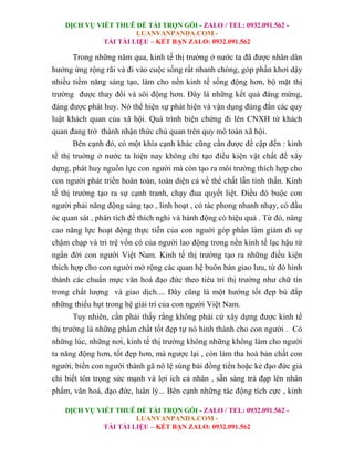 Mâu Thuẫn Biện Chứng Và Biểu Hiện Của Nó Trong Quá Trình Xây Dựng Nền Kinh Tế Thị Trường Ở Việt ...