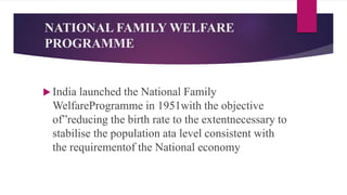 Family Welfare schemes | PPT