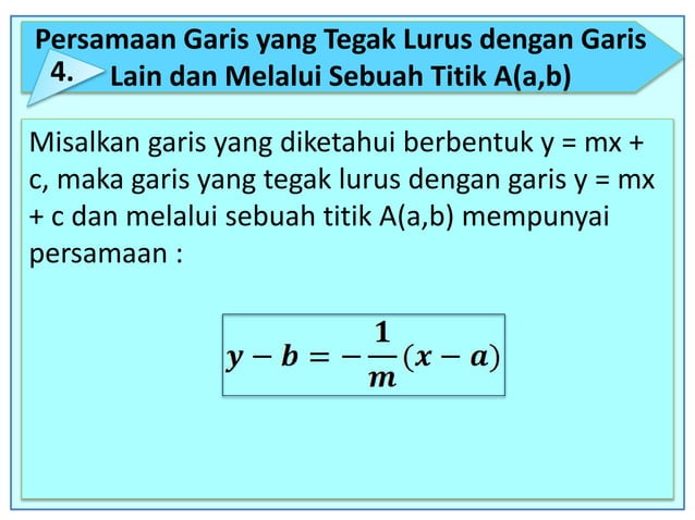 Persamaan garis lurus (Mutiara delima) | PPT