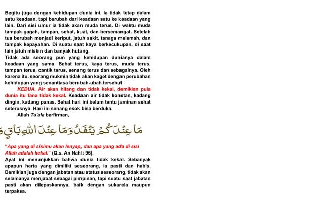 Kajian Ahad Pagi Menemukan hakikat Kehidupan di Dunia | PDF