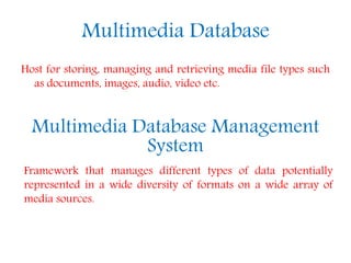 Mutimedia databases | PPTX