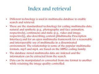 Mutimedia databases | PPTX