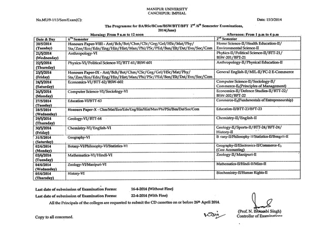 Mu time table | PDF