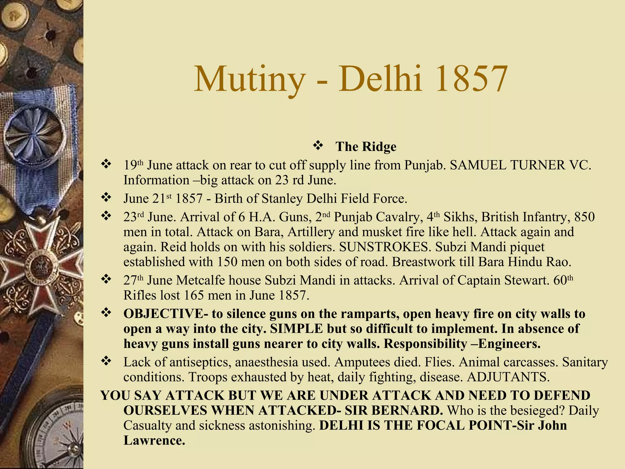 Mutiny Delhi 1857 | PPT