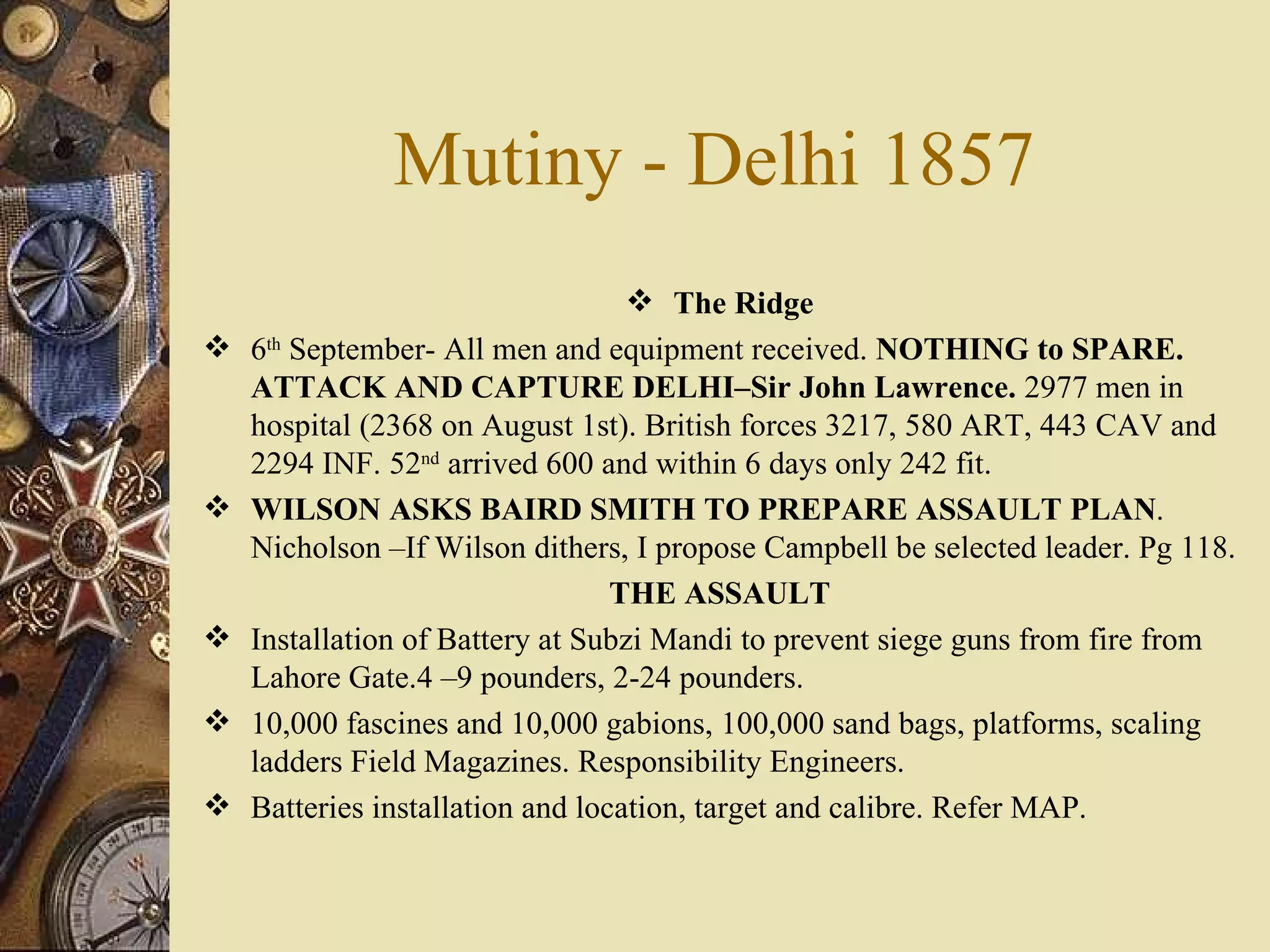 Mutiny Delhi 1857 | PPT