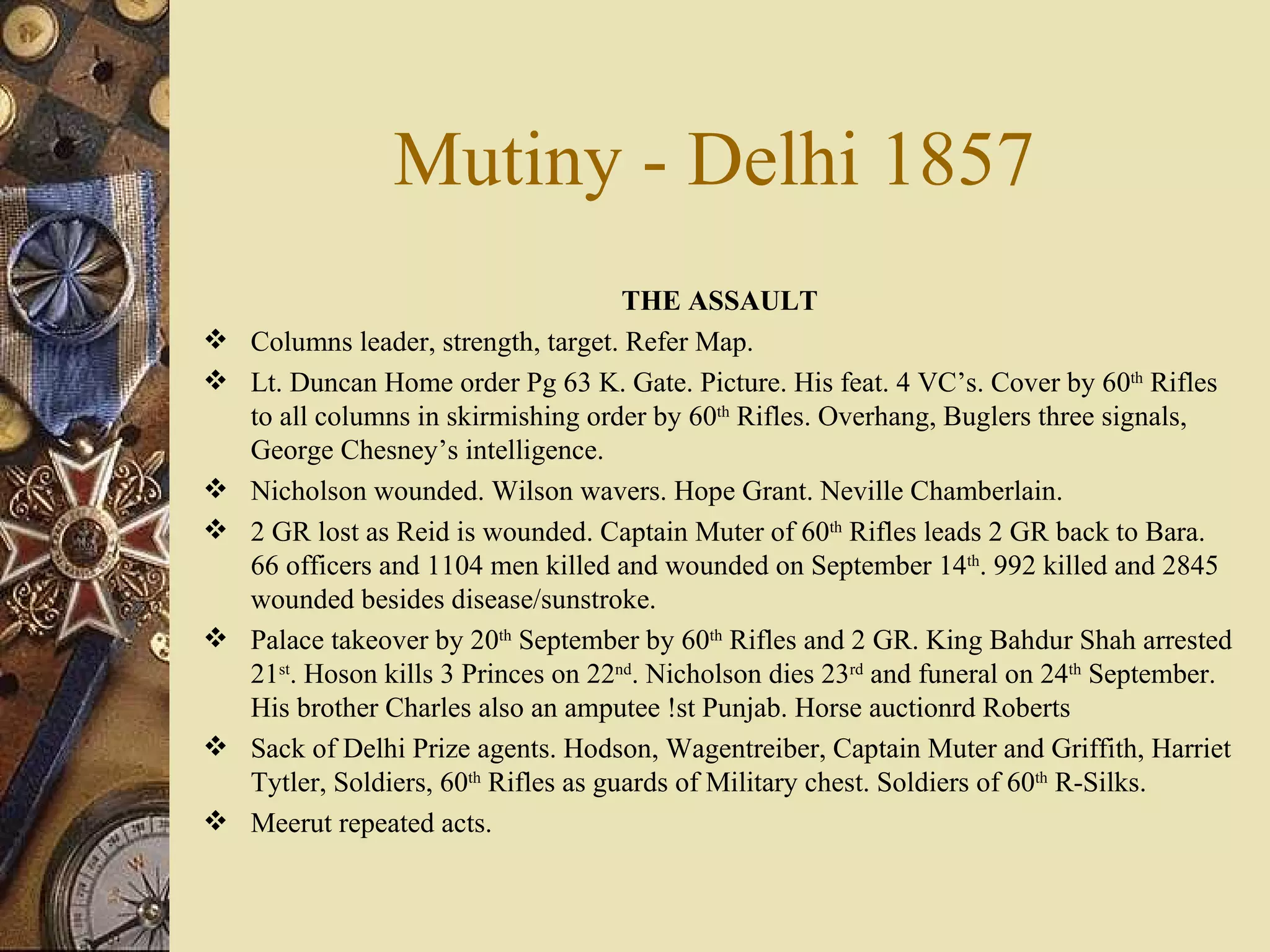 Mutiny Delhi 1857 | PPT