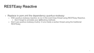 Mutiny + quarkus | PPT