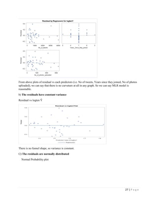 Mutiple linear regression project | PDF